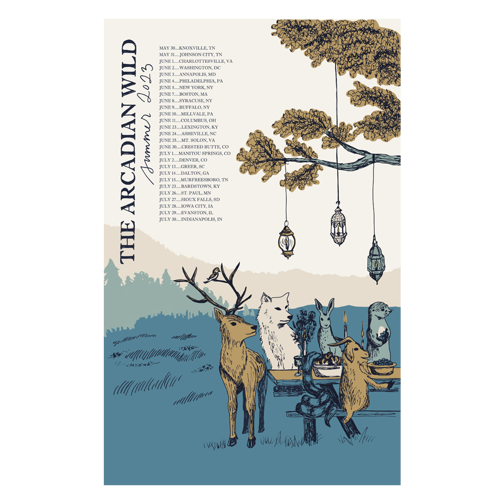 2023 Summer Tour Poster – The Arcadian Wild